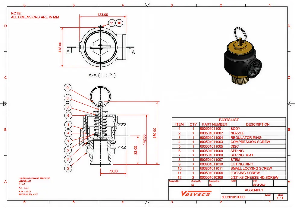 RAP Engineers - Pressure Valve